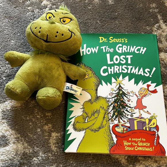Dr. Seuss | Toys | The Grinch Hardcover Book And Mini Plush Grinch ...
